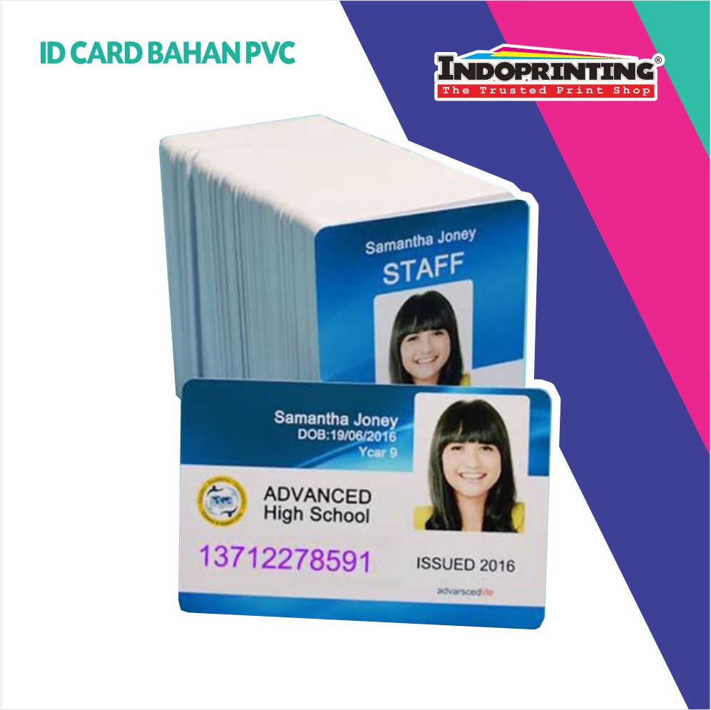 Indoprinting | ID Card Tanda Pengenal Pegawai /Kartu Organisasi 2 sisi