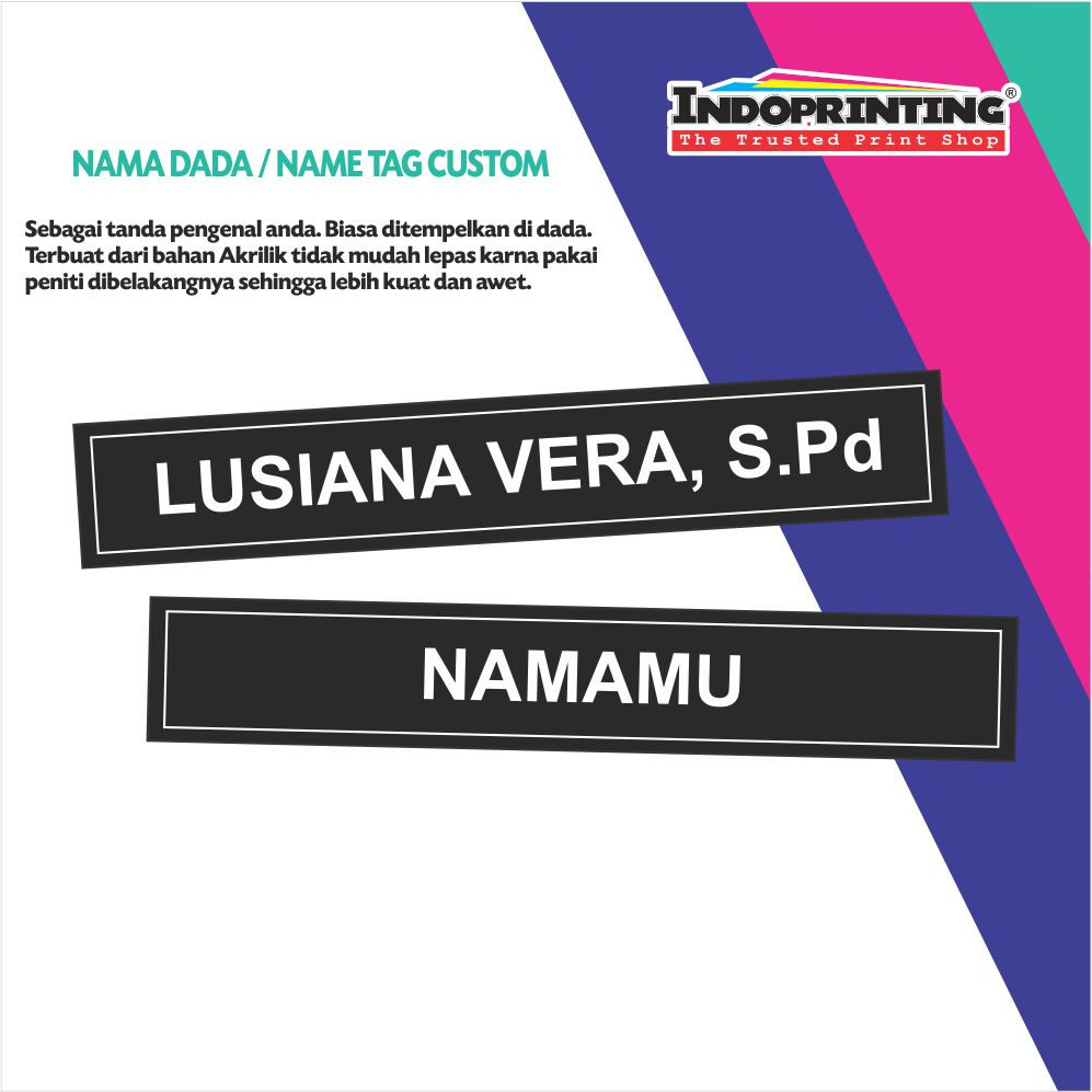 IDP | Name Tag /Nama Dada